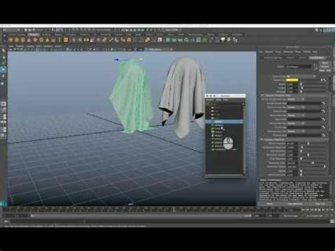 Autodesk Maya NCloth Basic Tutorial YouTube