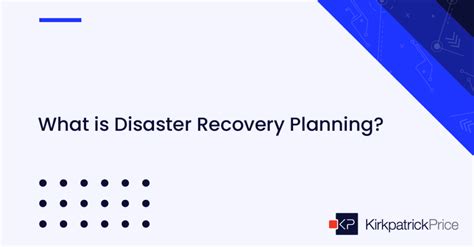what is disaster recovery planning drp