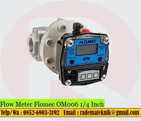 Flow Meter Flomec OM006 1 4 Inch Flow Meter Jakarta