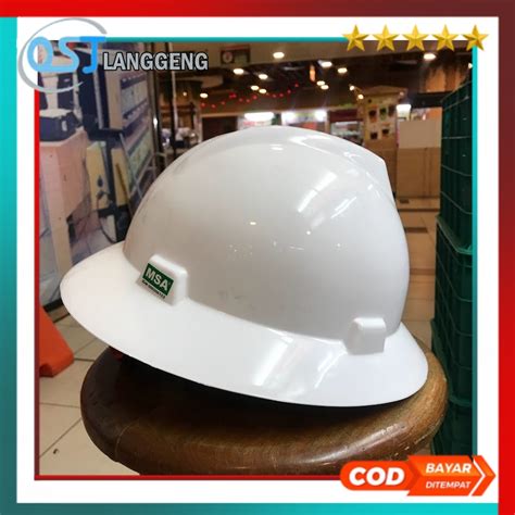 Jual Helm Safety Msa Fullbrim Putih Helm Safety Proyek Msa Original
