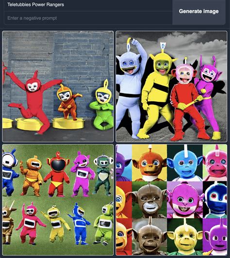 Teletubbies Power Rangers R Weirddalle