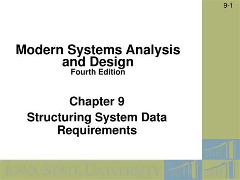 Ppt Chapter 9 Structuring System Data Requirements Powerpoint Presentation Id524969