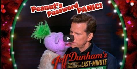 Peanuts Password Panic Jeff Dunhams Completely Unrehearsed Last