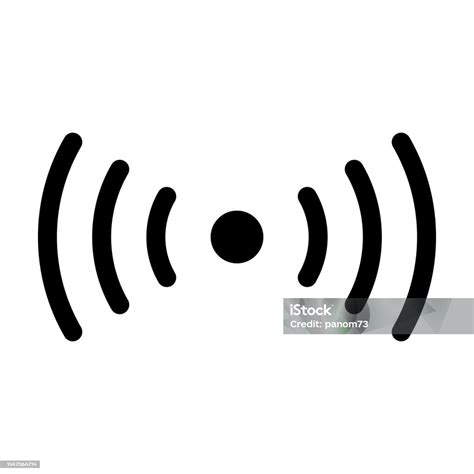 그래픽 디자인 로고 웹 사이트 소셜 미디어 모바일 앱 Ui 일러스트레이션을위한 사운드 전파 아이콘 벡터 와이파이 사운드 신호 연결 아이콘에 대한 스톡 벡터 아트 및 기타