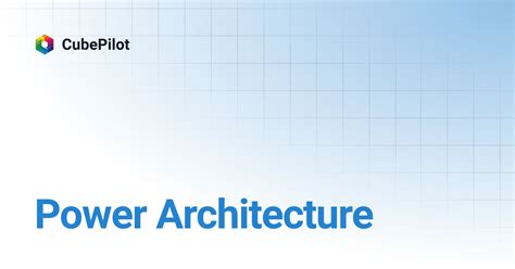 Power Architecture Cubepilot