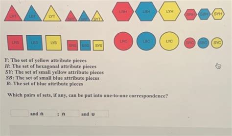 Solved Y The Set Of Yellow Attribute Pieces H The Set Of