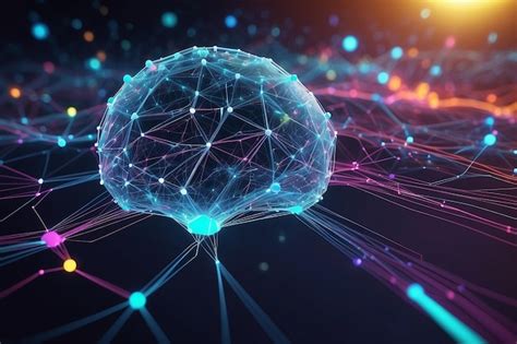 Premium Photo Neural Network 3d Illustration Big Data And