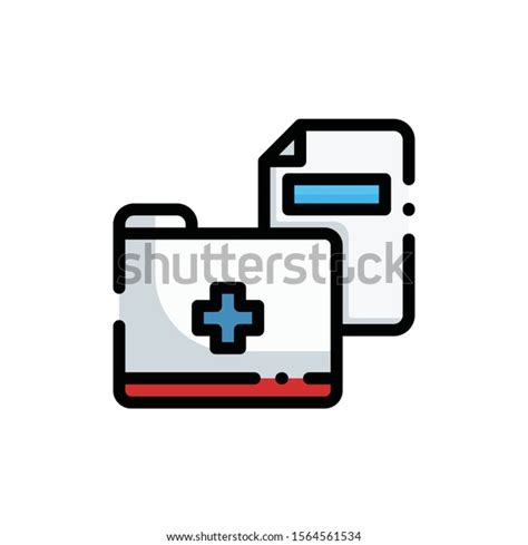 Medical File Folder Icon Vector Simple Stock Vector Royalty Free Shutterstock