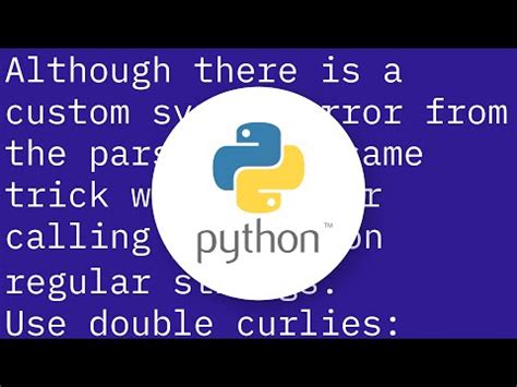 How To Escape Curly Braces In Python F String