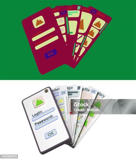 모바일 소프트웨어 개발 개념 Smatrphone 응용 프로그램 개발 주위에 Ui 화면과 3d 알파와 흰색에 렌더링 3차원 형태에