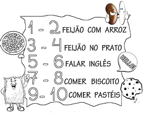 Sequência Didática Com A Parlenda 1 2 Feijão Com Arroz ~ Atividades