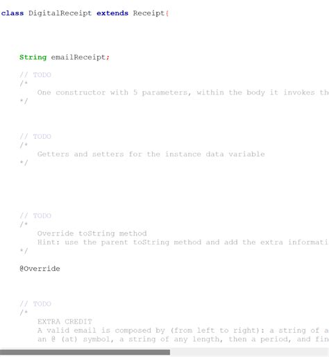 Solved Lass Digitalreceipt Extends Receipt String