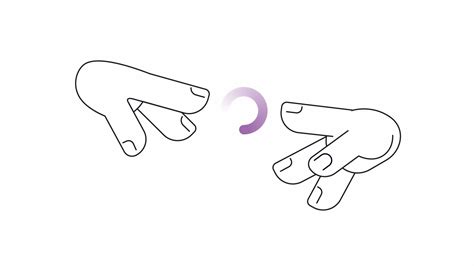 Hands Reaching To Touch Black And White Loading Circle Animation Adam Creation Outline 2d