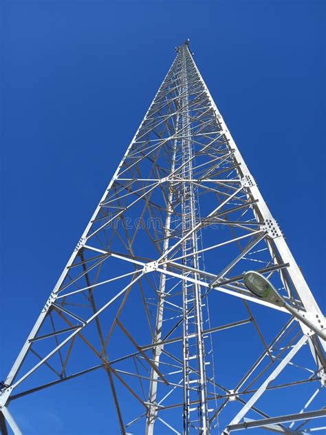 Telecom Tower Construction Stock Image Image Of Tower 365677807