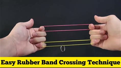 Easy Rubber Band Magic Trick | Rubber Band Crossing Technique - YouTube