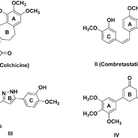 Examples Of Colchicine Binding Site Inhibitors Download Scientific Diagram