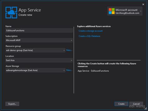 Create Azure Function App With NET Core And CD From GitHub Edi Wang