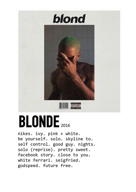 Frank Ocean Blonde Album Got Me Like Mybestras