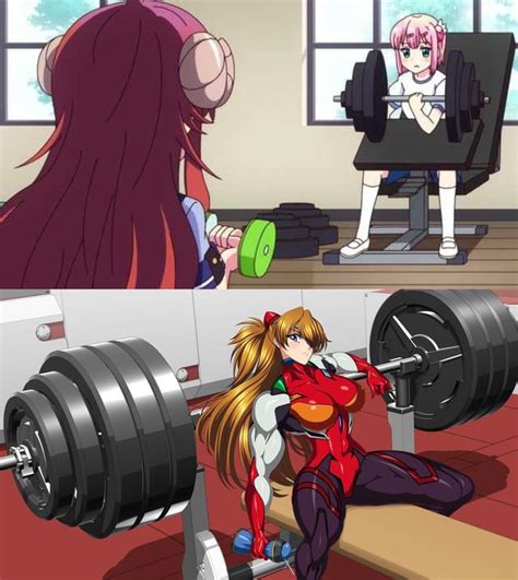 Lifting Dumbbells Anime Meme Template Rdankmemestemplates