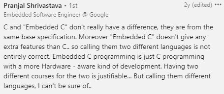 What Is Embedded C