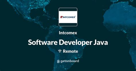 Software Developer Java At Intcomex Remote Work From Home Get On