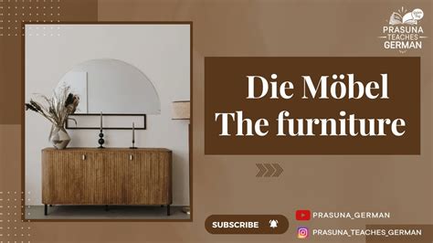 Furniture Vocabulary In German Room Wise List Dialogue In A New