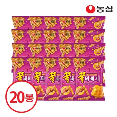 농심 꿀꽈배기 90g X 20봉 상품상세 Cj더마켓 Cj제일제당 공식몰