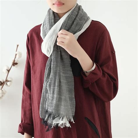 Women Color Matching Patchwork Minimalist Scarf Babakud
