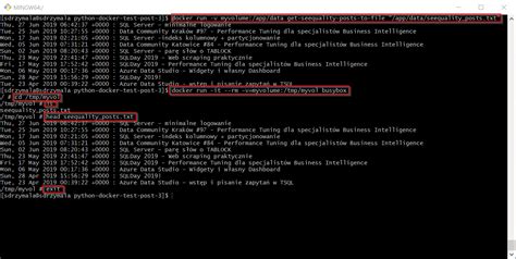 Docker Dla Amatora” Danych Cz 3 Dostęp Z Kontenera Do Plików Na Przykładzie Skryptu Python