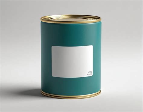 Premium Photo A Can Of Teal