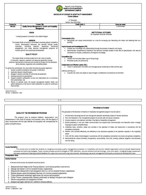Syllabus Supply Chain Management Pdf Quality Management Quality