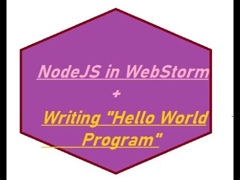 How To Install Node Js In WebStorm YouTube