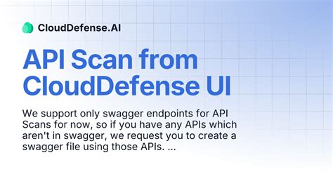 Api Scan From Clouddefense Ui Clouddefense Ai