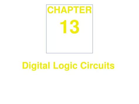 ppt digital logic circuits powerpoint presentation free download