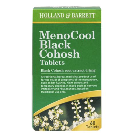 Holland And Barrett Menocool Black Cohosh 60 Tablets