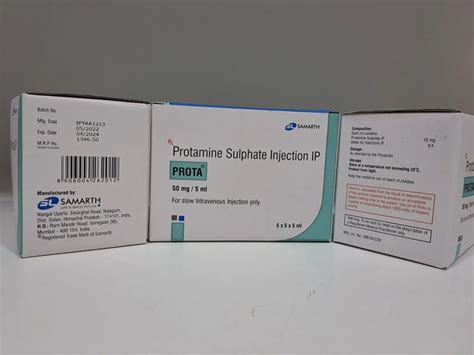 Prota Protamine Suphate Injection At Rs 45 86 Piece Protamine