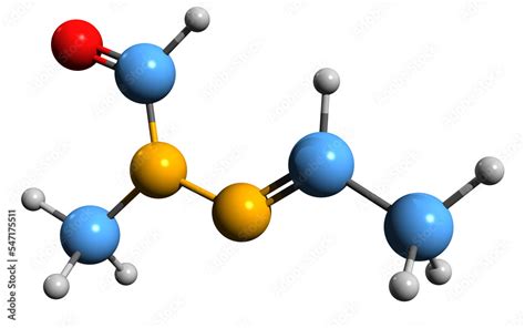 3d Image Of Gyromitrin Skeletal Formula Molecular Chemical Structure