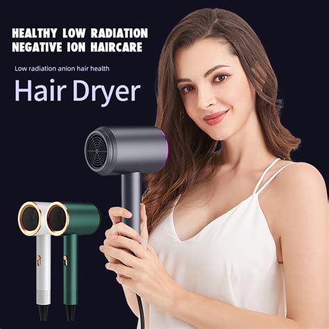 2200w Hair Dryer Big Wind Blue Ray Ionic Tech Strong Wind Pengering