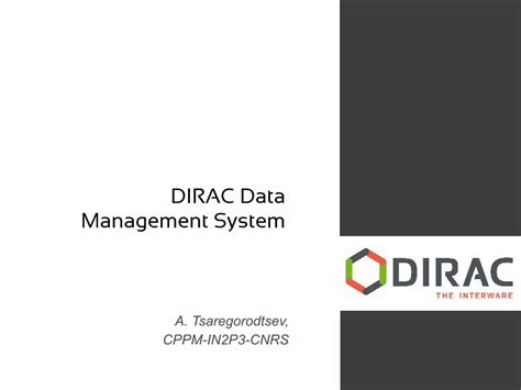 PDF DIRAC Data Management System EGI Indico Asynchronous Operations Request