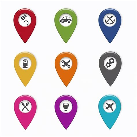 A Collection Of Different Colored Markers Including A Cross And A Cross Premium Ai Generated