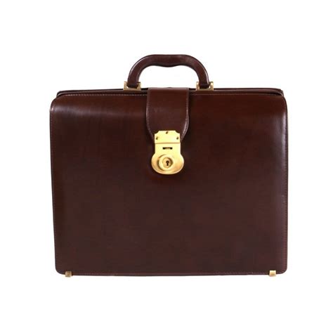Leather Doctors Gladstone Briefcase Brown Briefcases Sagebrown