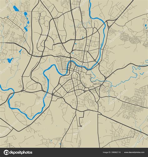 Vilnius City Map Poster Map Vilnius Street Map Poster Vilnius Stock Vector By ©litteralis 396862116