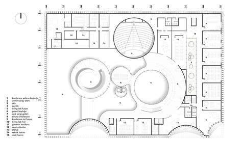 064 Science Center Plan 02 Web Science Center Architecture Laboratory Idea Library Floor Plan