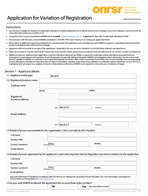 Fillable Online Section 5 Declaration By The Private Siding Rail Infrastructure Fax Email