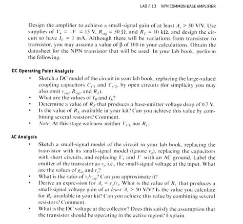 Solved Part 1 Design And Simulation Consider The Circuit