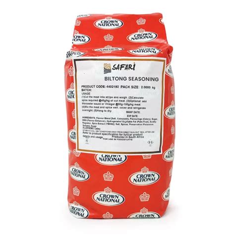 Crown National Safari Biltong Seasoning 2kg Countrystyle