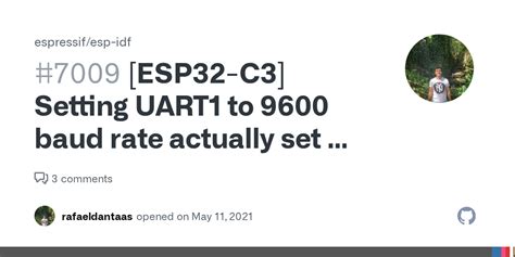 Esp32 C3 Setting Uart1 To 9600 Baud Rate Actually Set A Higher Baud
