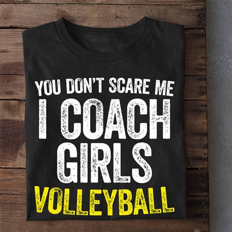 Funny Volleyball T Shirt I Coach Girls Volleyball T For Volleybal