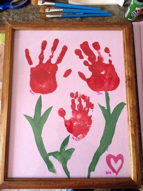 Hand Print Flowers On Canvas For Special Occasions