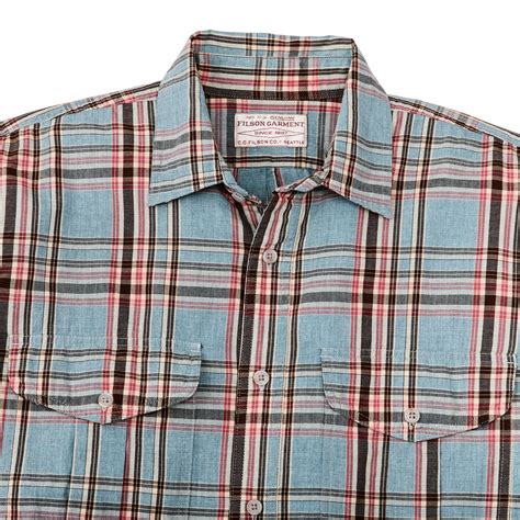 Mens Washed Feather Cloth Shirt Filson Filson